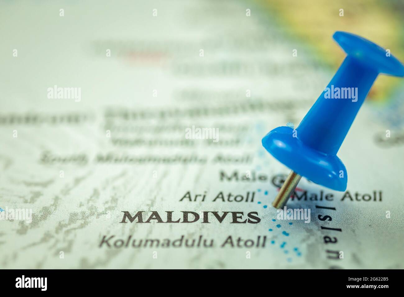 Location Maldives islands, travel map with push pin point marker ...