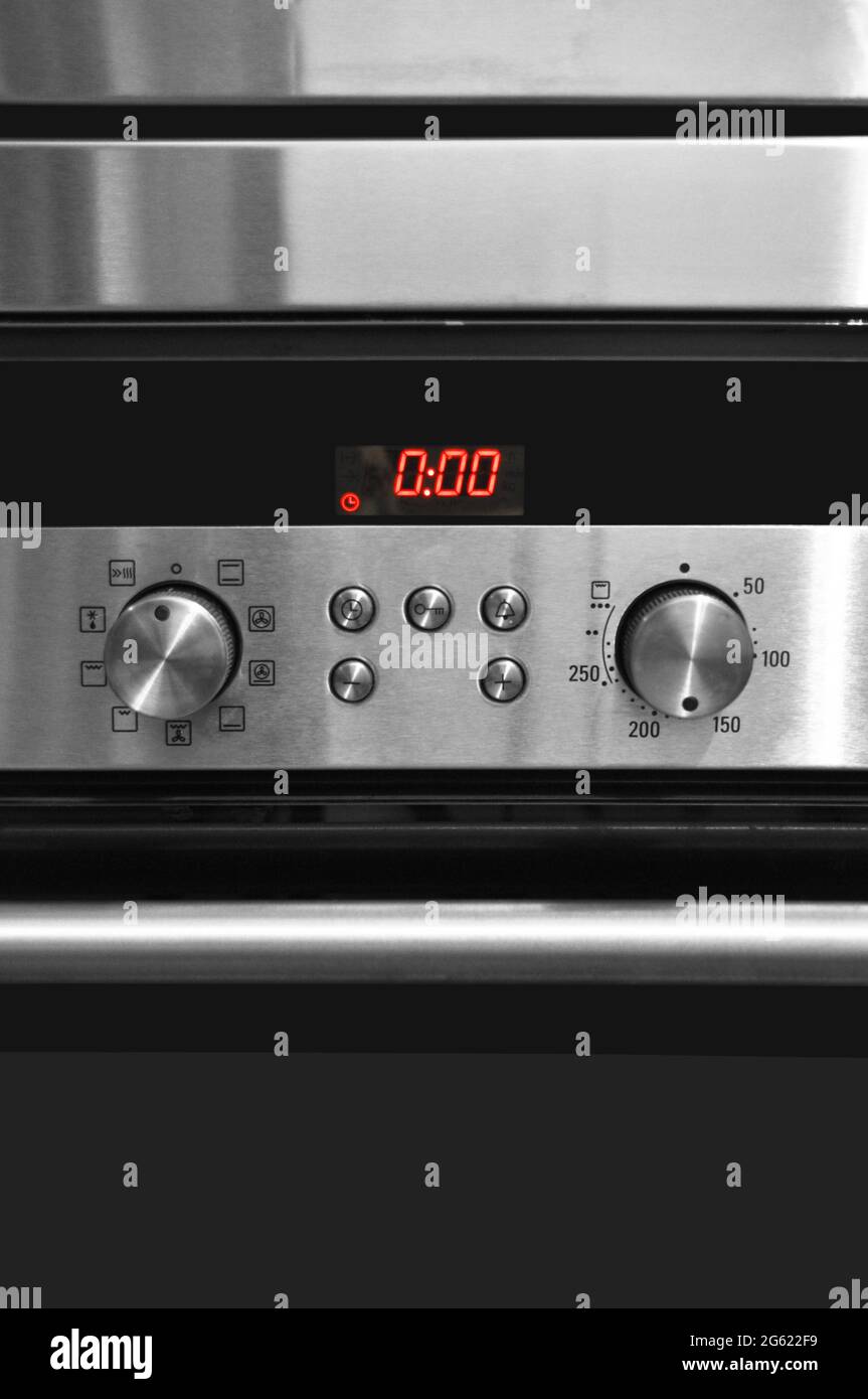 Modern kitchen has an oven and the control panel, oven control panel ...