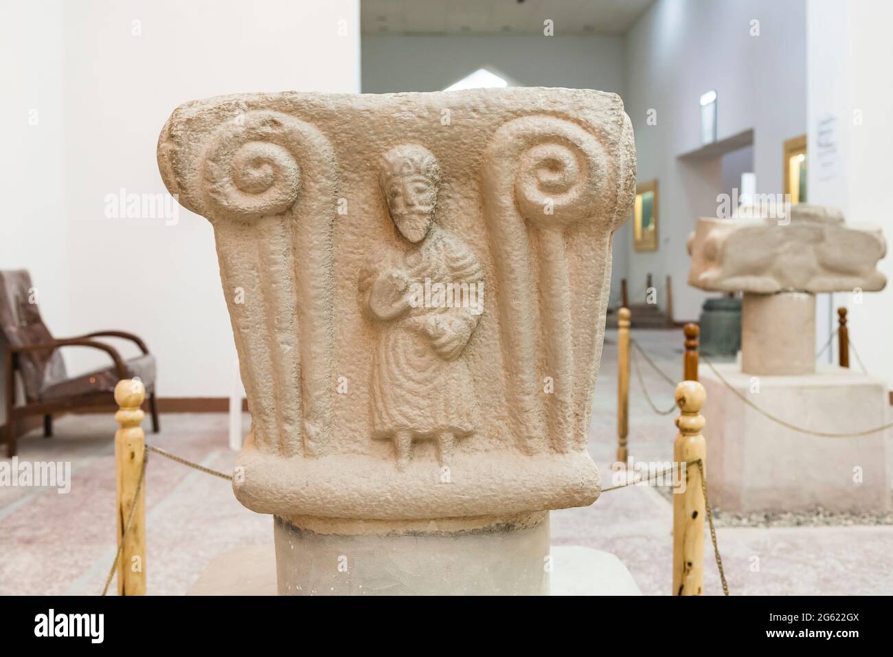 Partian stone carving capital from Masjedsolaiman, Susa museum, Shush ...