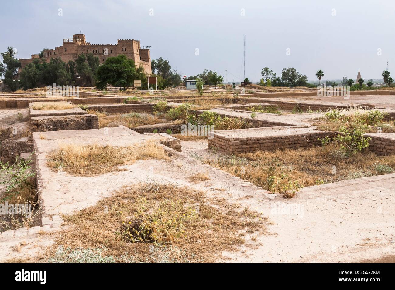 Apadana ruins and Shush castle, archaeological site of Susa(Shush ...