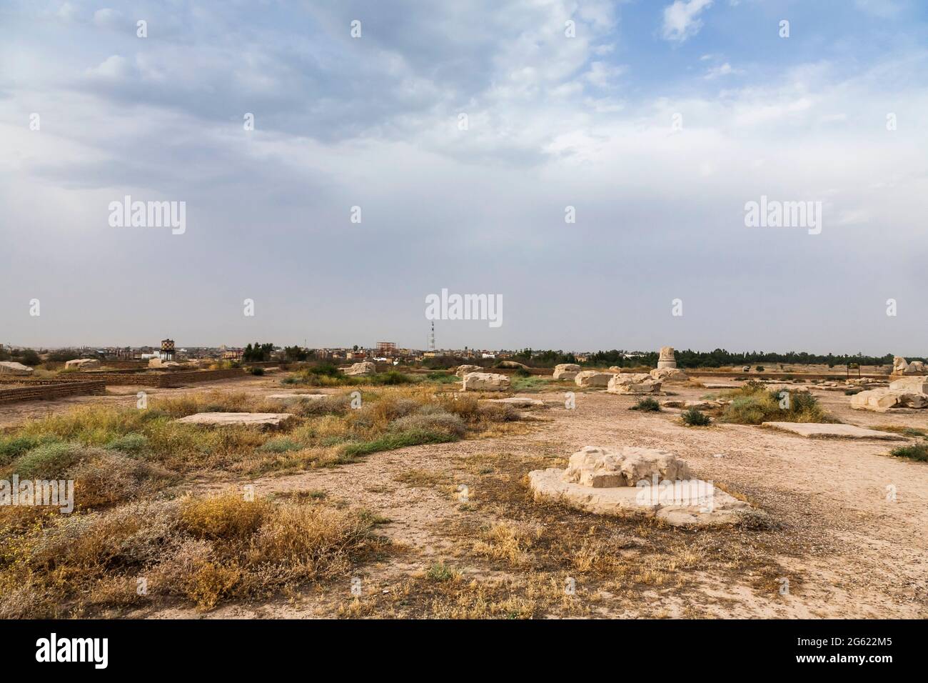 Apadana ruins, archaeological site of Susa(Shush), Achaemenid empire of ...