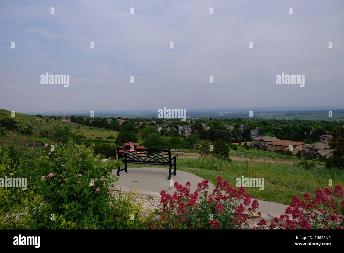 View from Forsberg Iron Spring Park Park Bench Stock Photo - Alamy