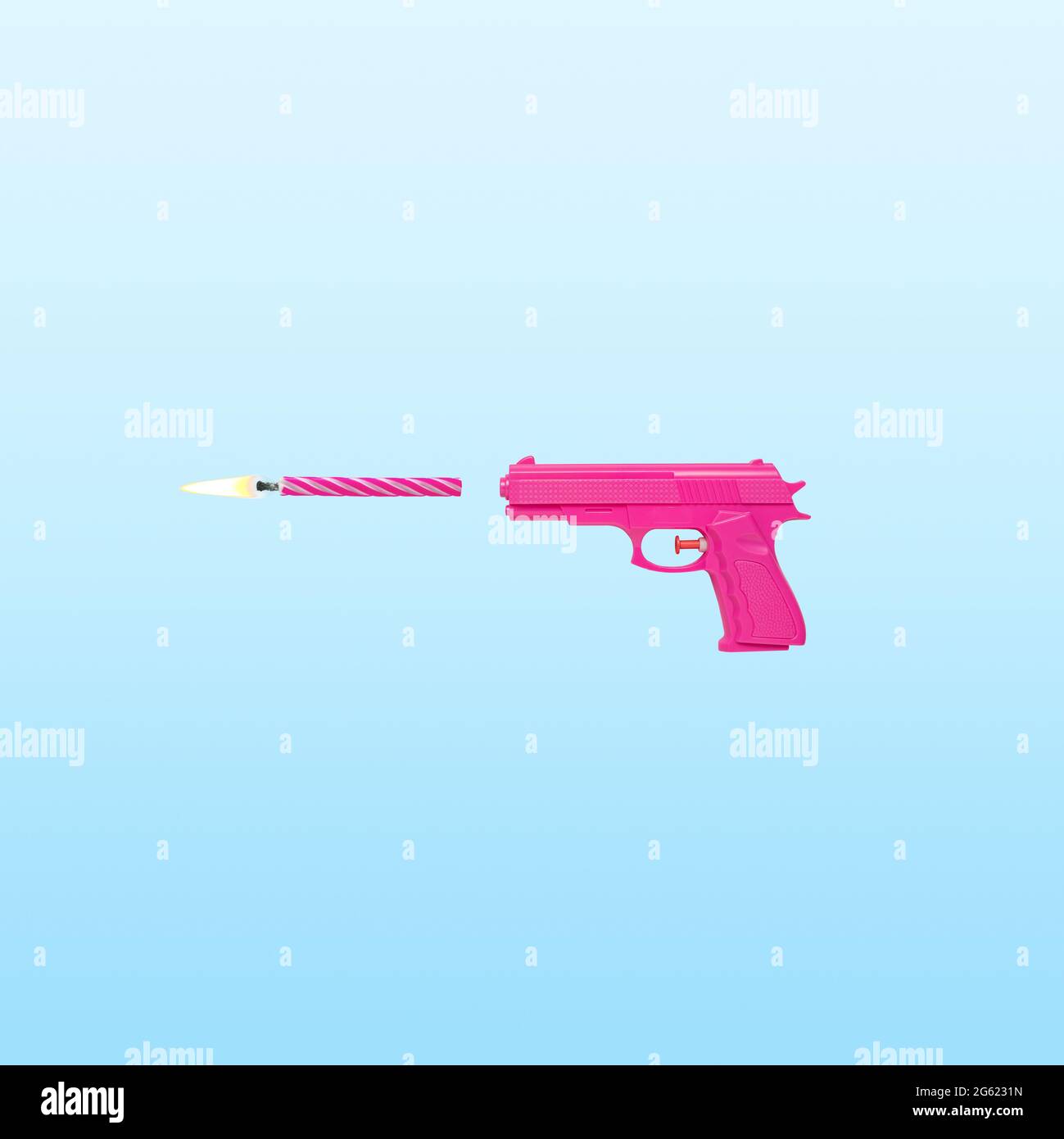 Pink Gun Background