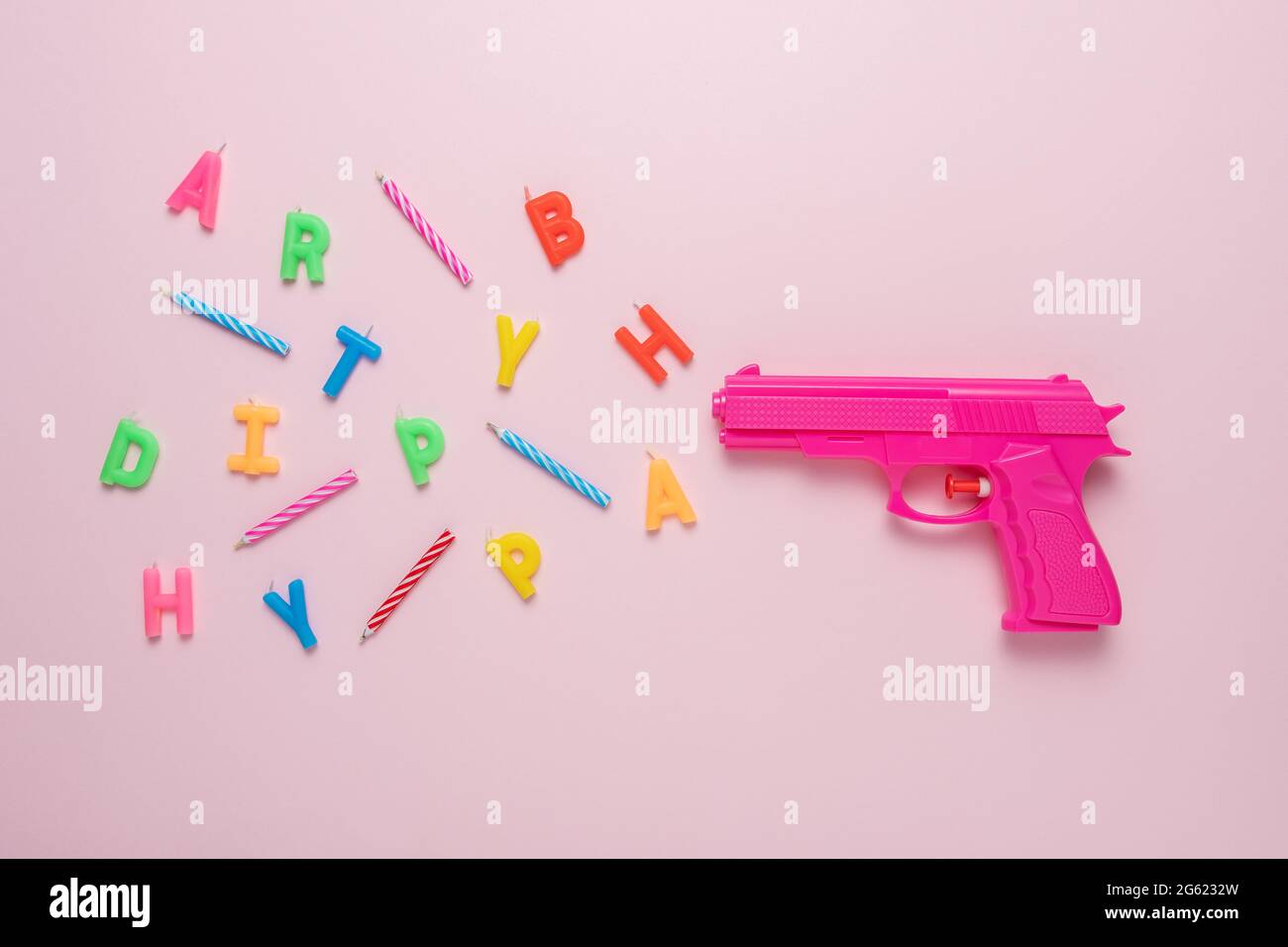 Pink Gun Background