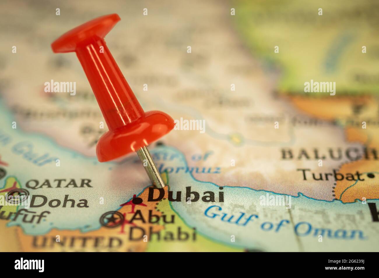 Political map united arab emirates hi-res stock photography and images ...