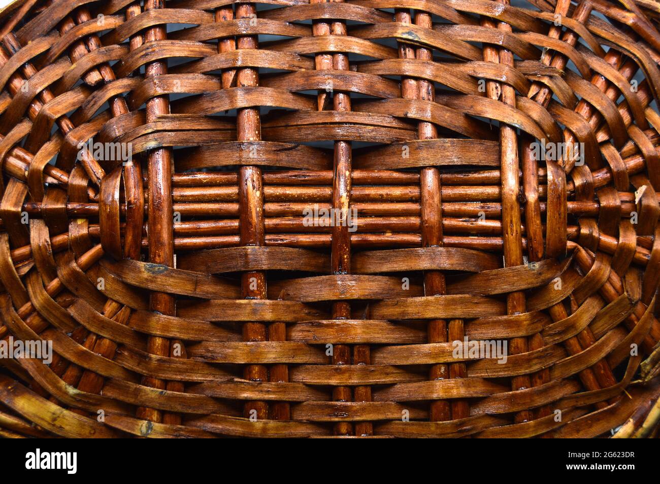 Rattan wicker texture with handmade traditional and dry branches ...
