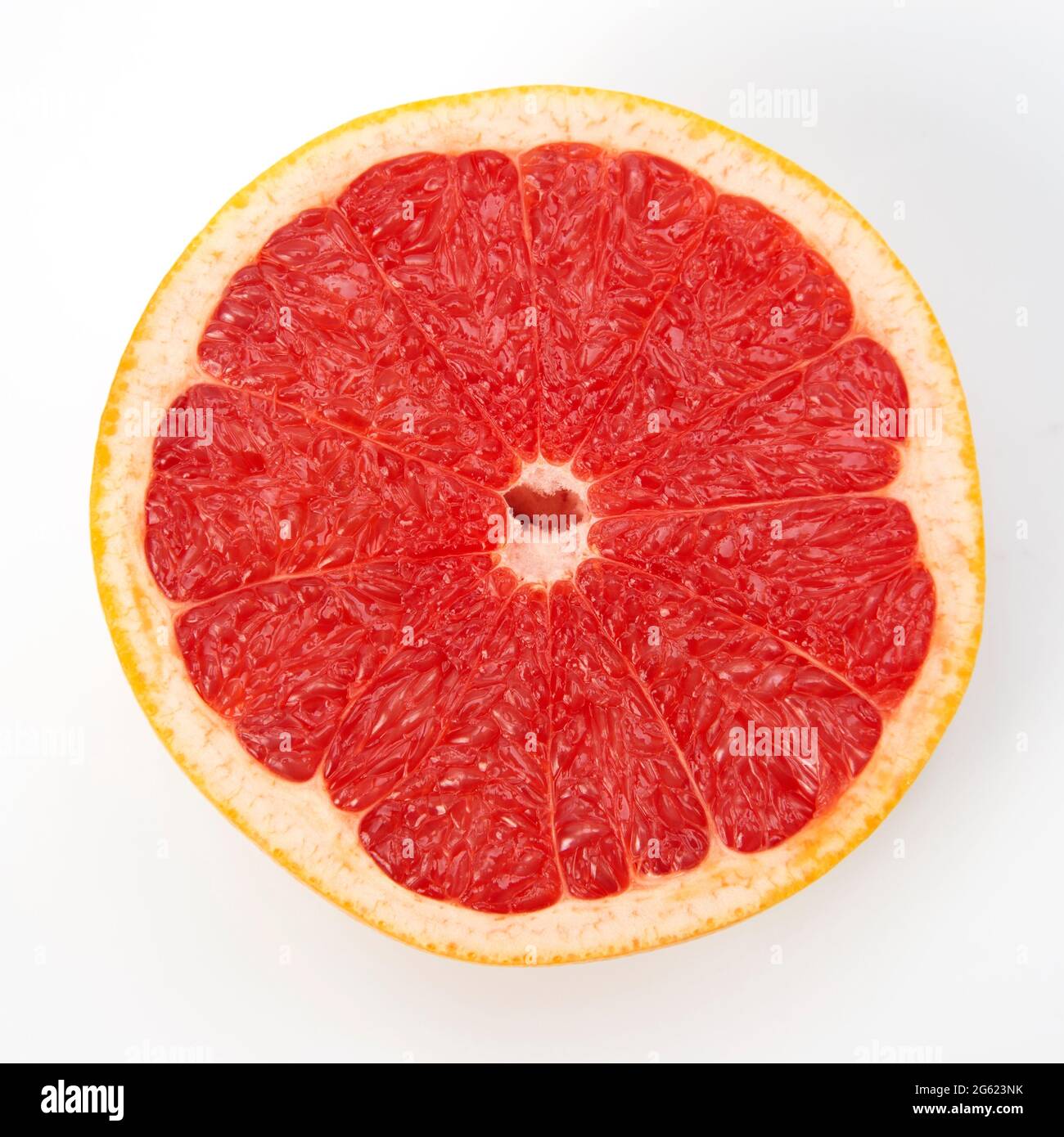 Citrus cut fruit grapefruit on white background Stock Photo - Alamy