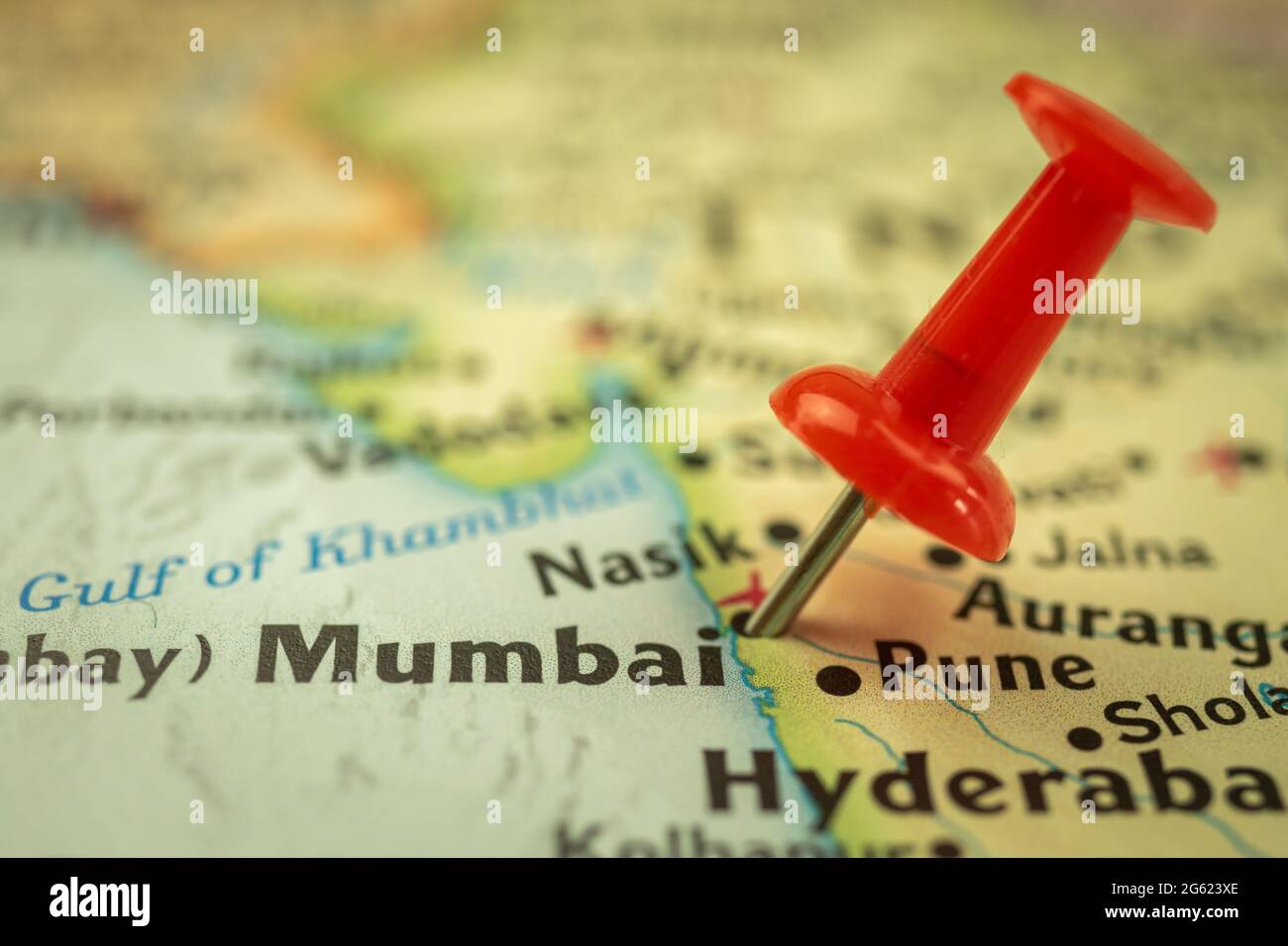 India map pin hi-res stock photography and images - Alamy