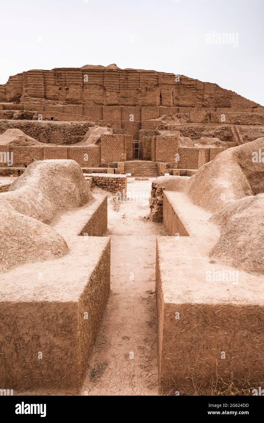Chogha Zanbil Ziggrat(ziqqrat),massive stepped pyramid-like complex of ...