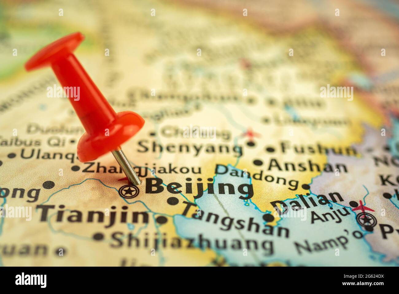 Pinned china map hi-res stock photography and images - Alamy