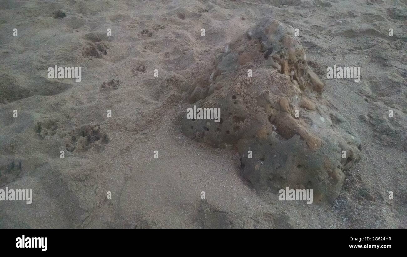 Overhead shot of a rocky and sandy ground in gray colors Stock Photo ...