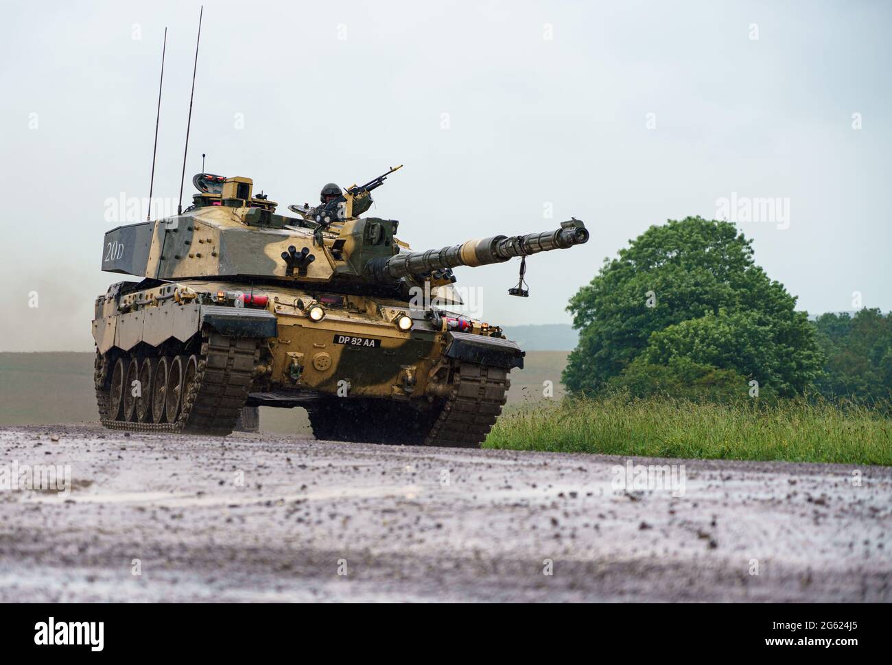 British Army Challenger 2 ii FV4034 main battle tank on a military ...