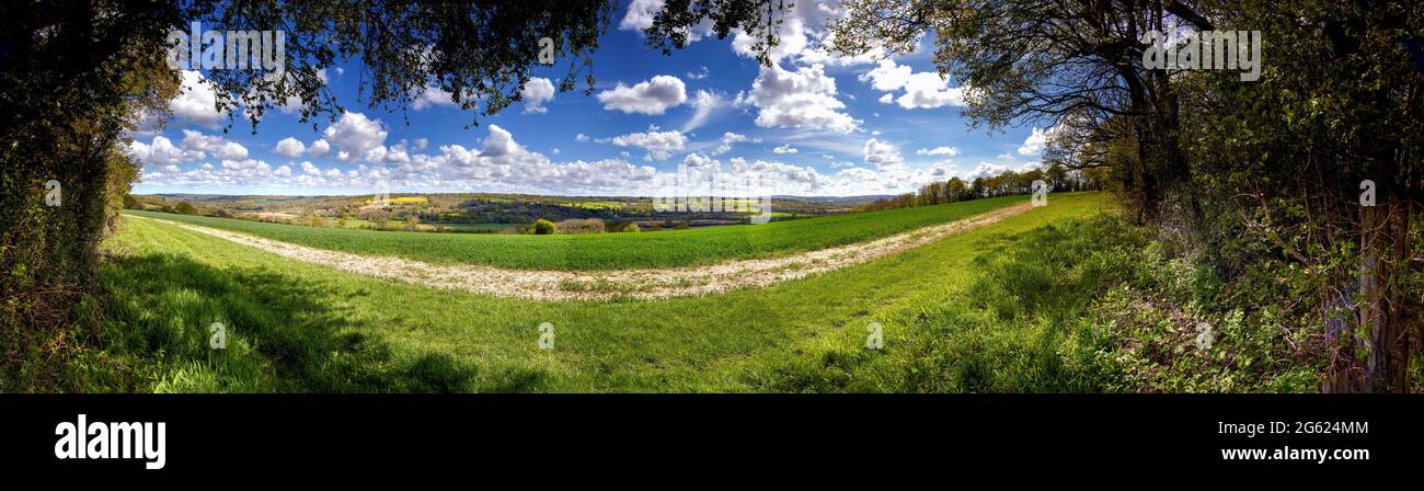 Kent, England, verdant landscape in spring Stock Photo - Alamy