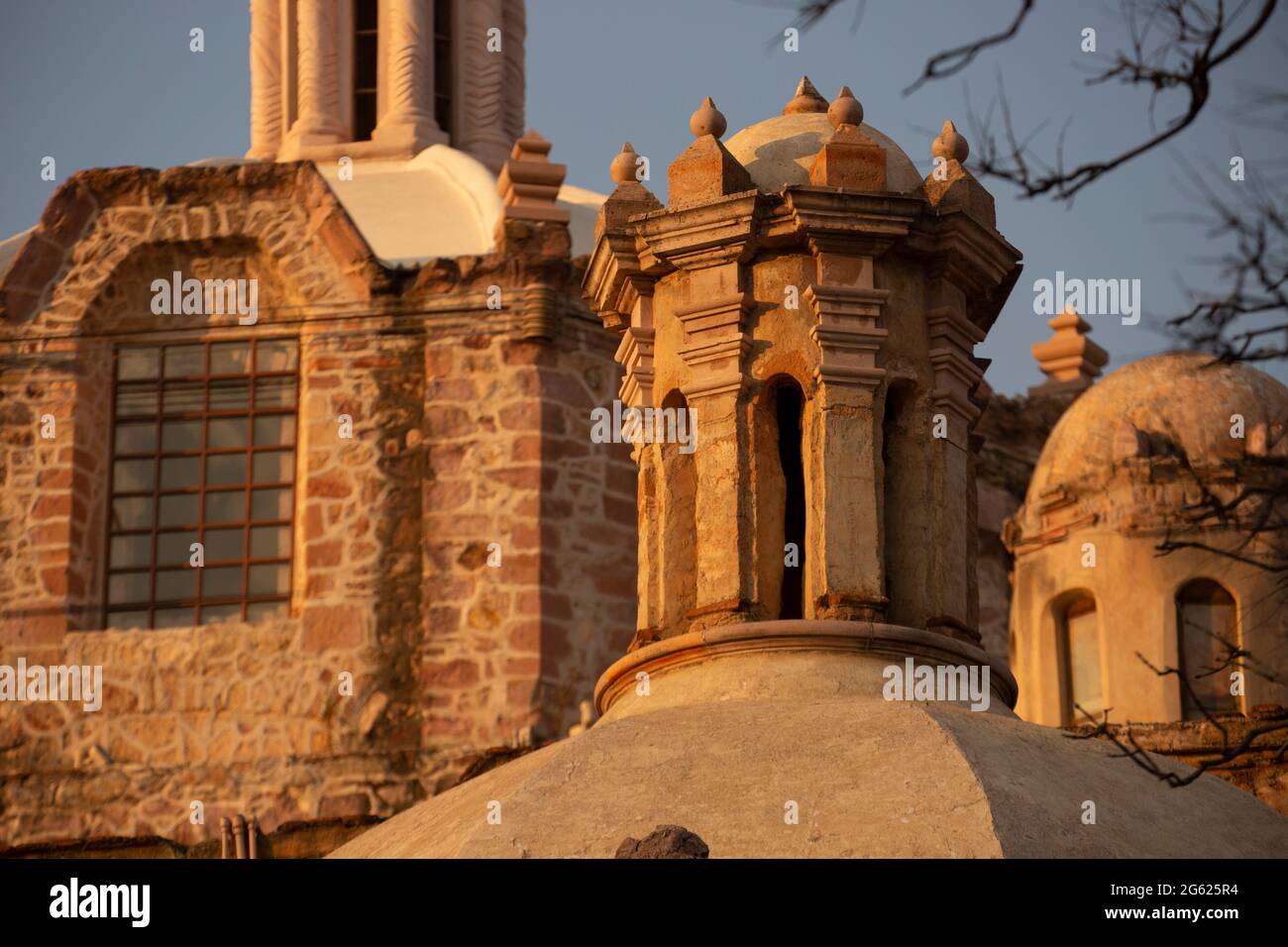 Beautiful view of a colonial era Spanish church in the historic center ...