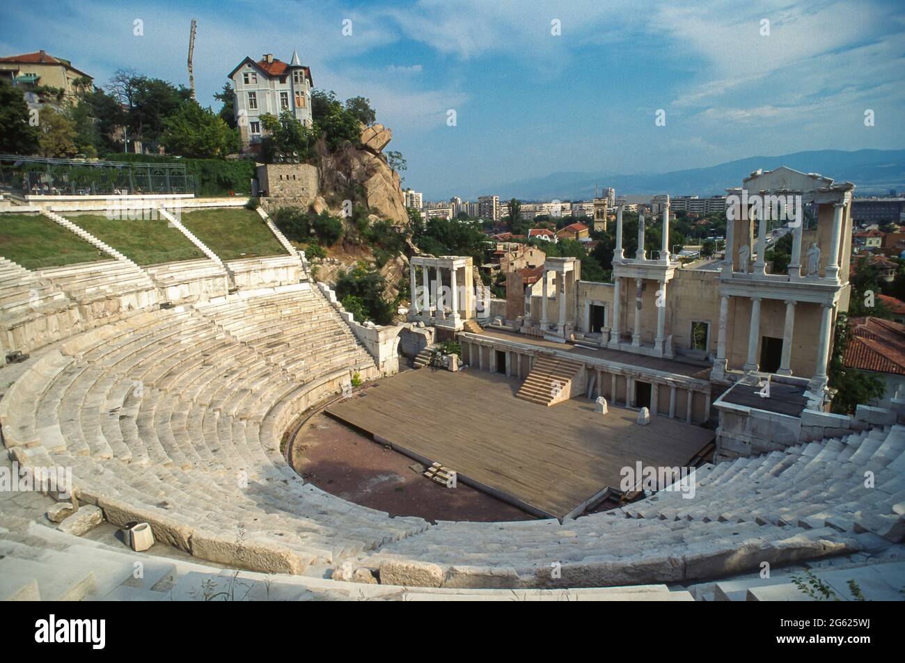 PLOVDIV, BULGARIA - Second century ancient Roman amphitheatre ruins ...