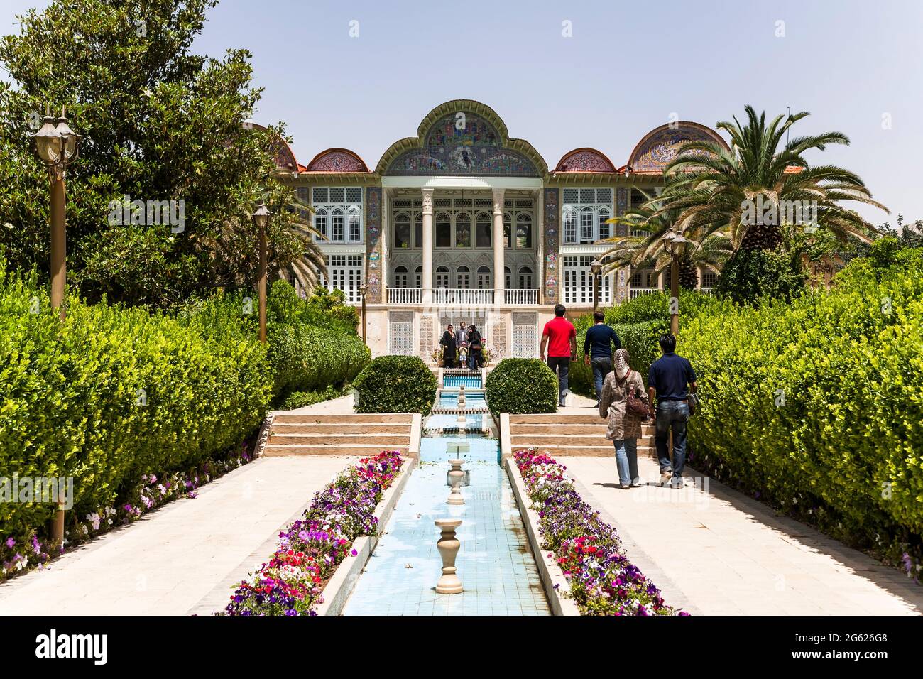 Palace of Eram Garden, as tradisional persian garden, Shiraz, Fars ...
