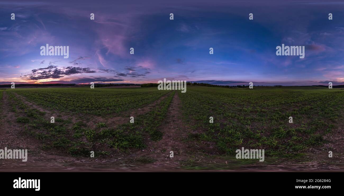 full seamless spherical hdri panorama 360 degrees angle view on asphalt ...