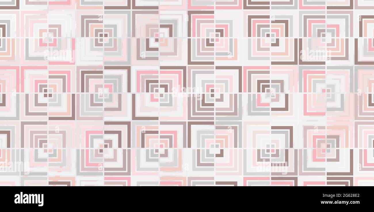 Abstract geometric seamless rectangle pattern of pink. Pastel color ...
