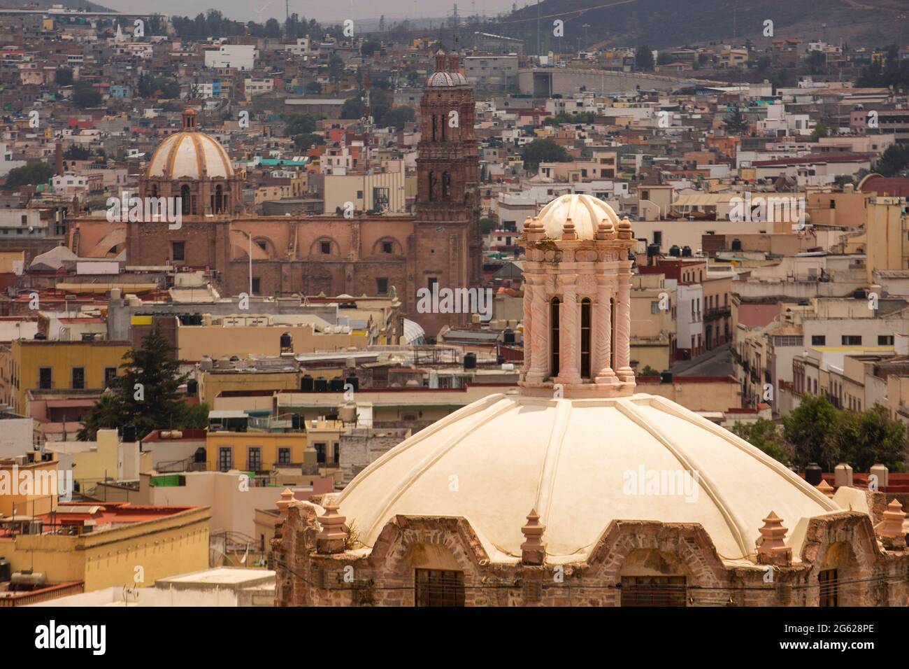 Daytime view of the urban skyline of Zacatecas City, Zacatecas, Mexico ...