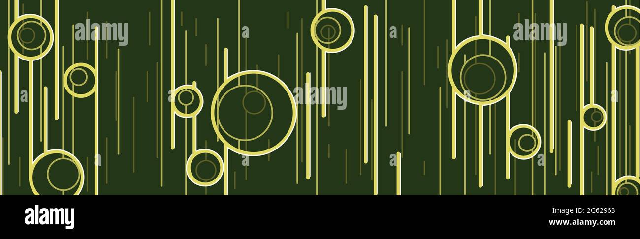 Abstract green background with yellow lines - Vector illustration Stock ...