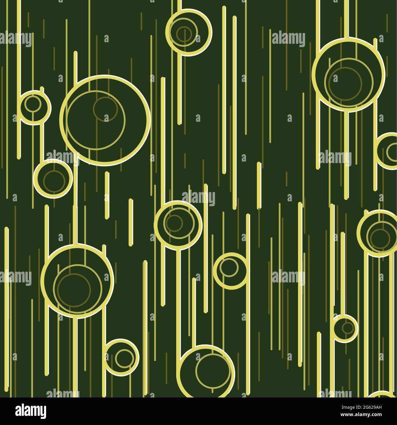 Abstract green background with yellow lines - Vector illustration Stock ...