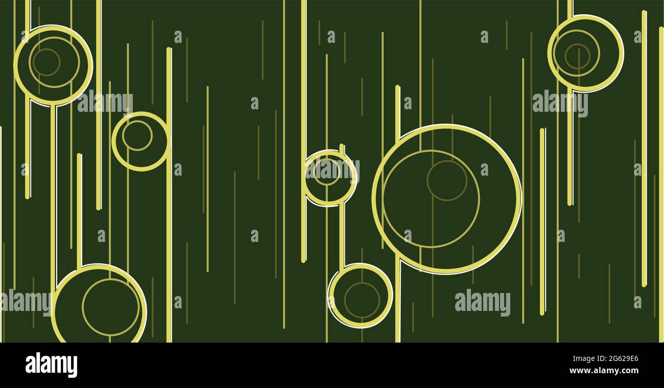 Abstract green background with yellow lines - Vector illustration Stock ...