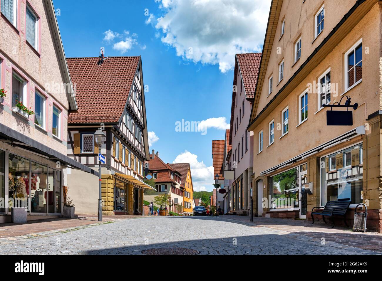 Cityscape of Weil der Stadt, Wuerttemberg, Germany Stock Photo - Alamy