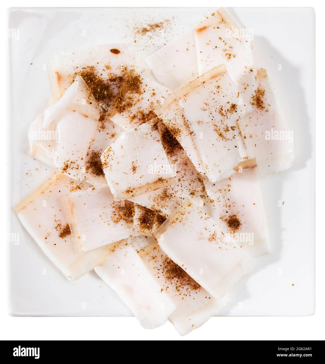 Pieces of raw pork lard Stock Photo - Alamy