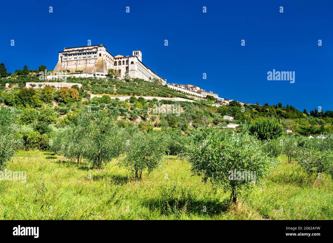 The Sacro Convento, a monastery in Assisi, Italy Stock Photo - Alamy