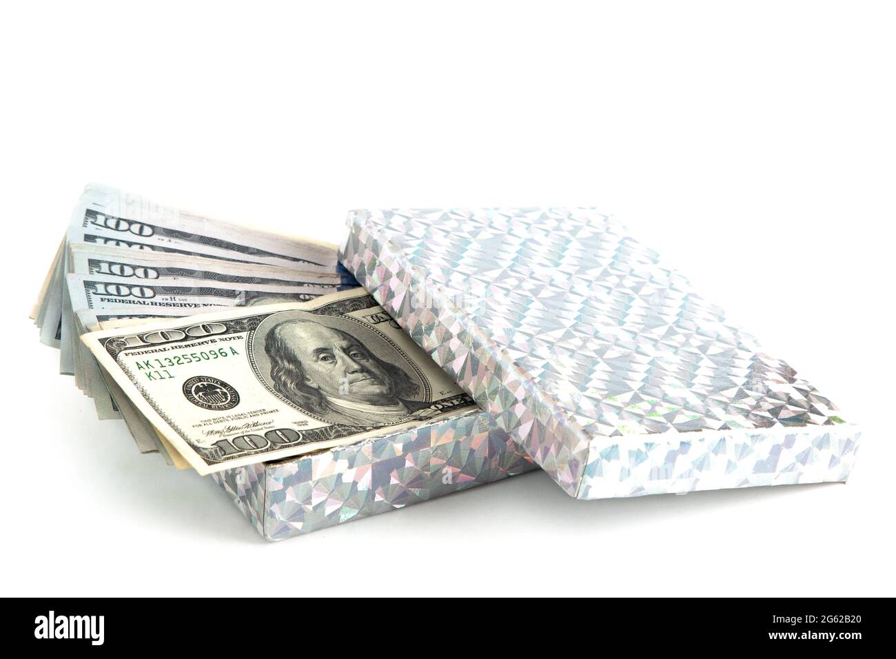 100 dollar bill hundred box Cut Out Stock Images & Pictures - Alamy