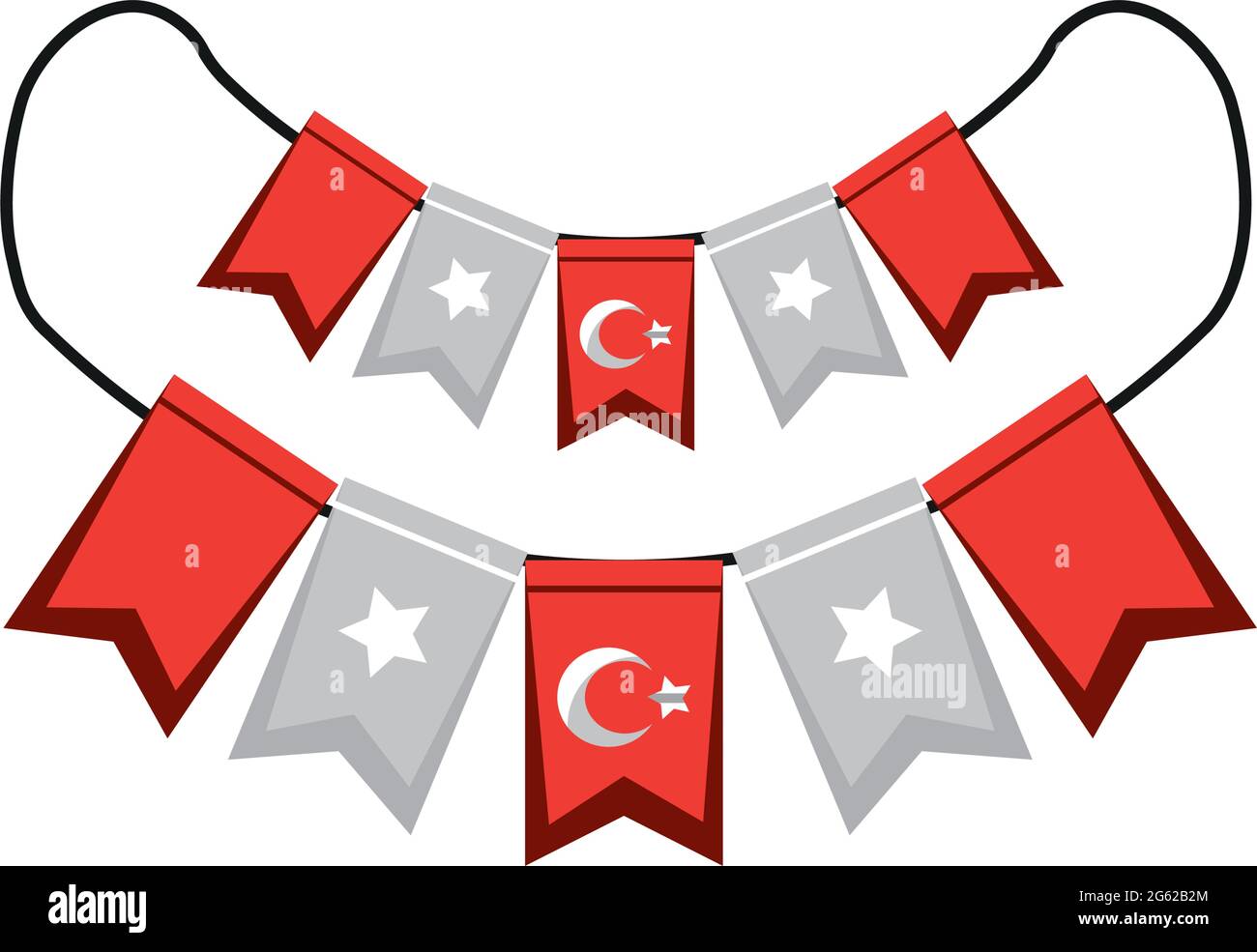 Flags of islamic country Cut Out Stock Images & Pictures - Alamy