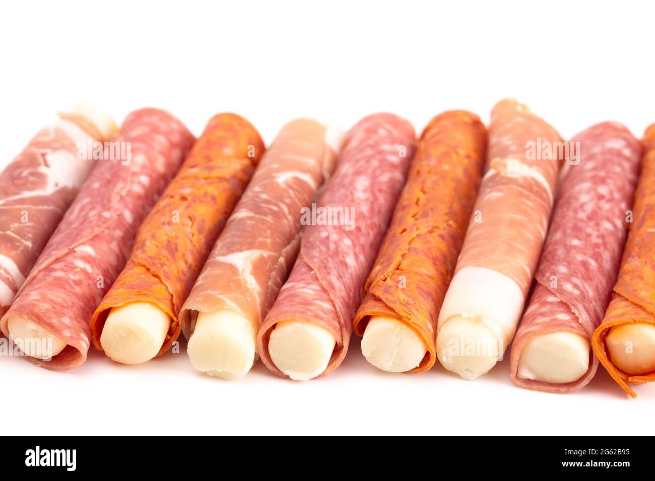 Mozzarella Cheese Stick Wrapped in Cured Meat a Great Snack for Low ...