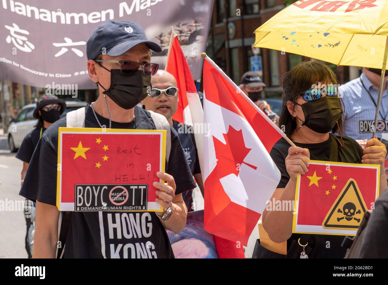 Chinese communist party protest canada hi-res stock photography and ...