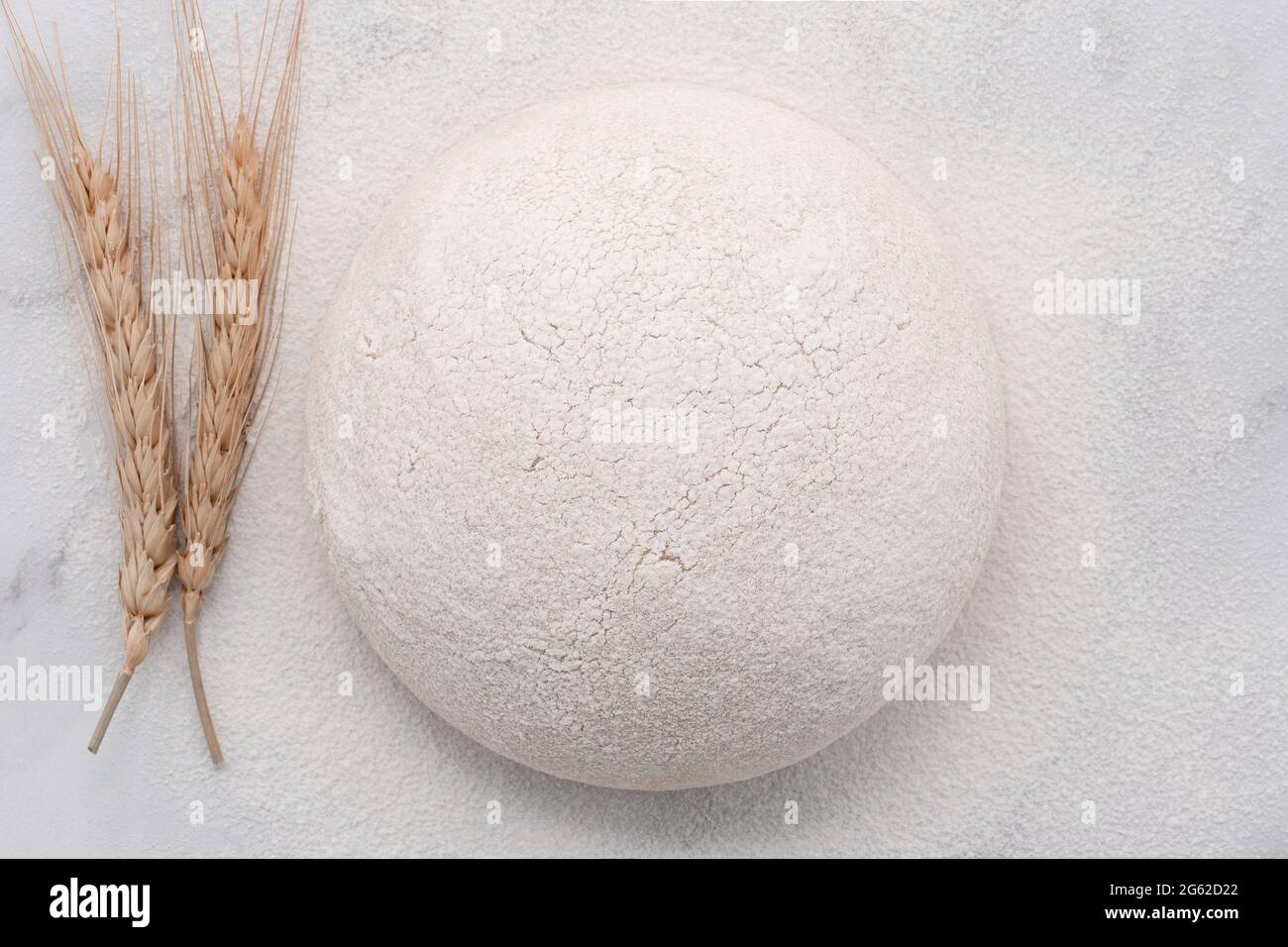 Dough resting on white table hi-res stock photography and images - Alamy