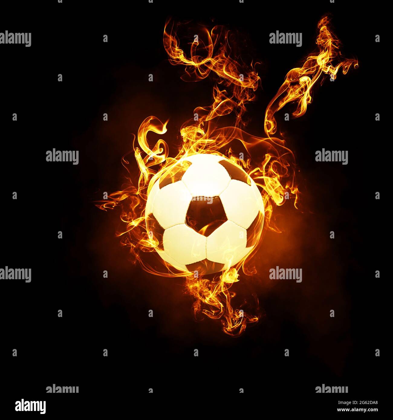 Traditional soccer game with a leather ball Stock Photo - Alamy