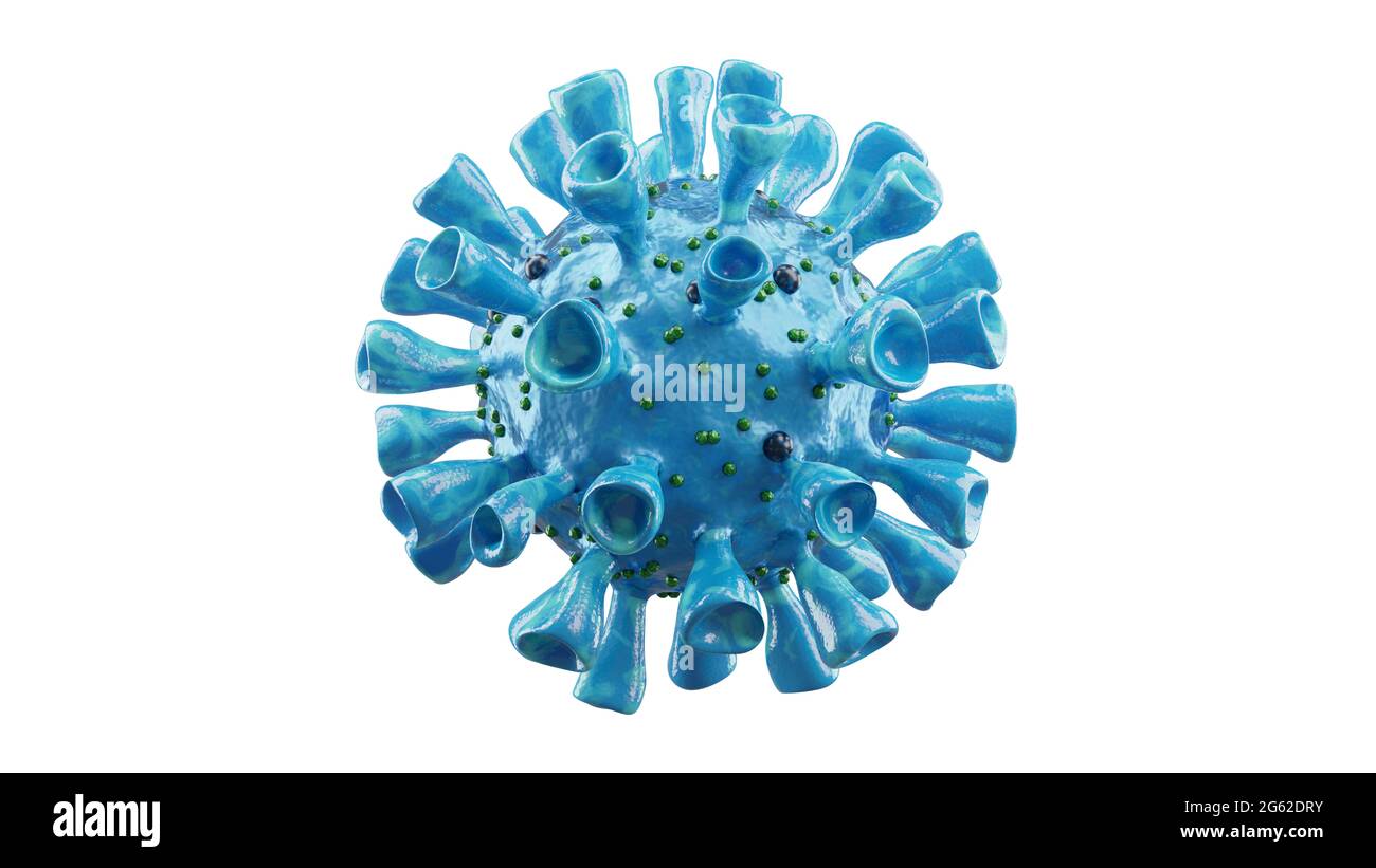 Dangerous corona virus, SARS pandemic risk concept. 3D illustration ...
