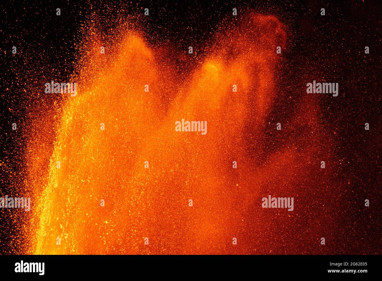 CATANIA, ETNA, ITALY - July 02, 2021: Eruption of the Etna volcano in ...