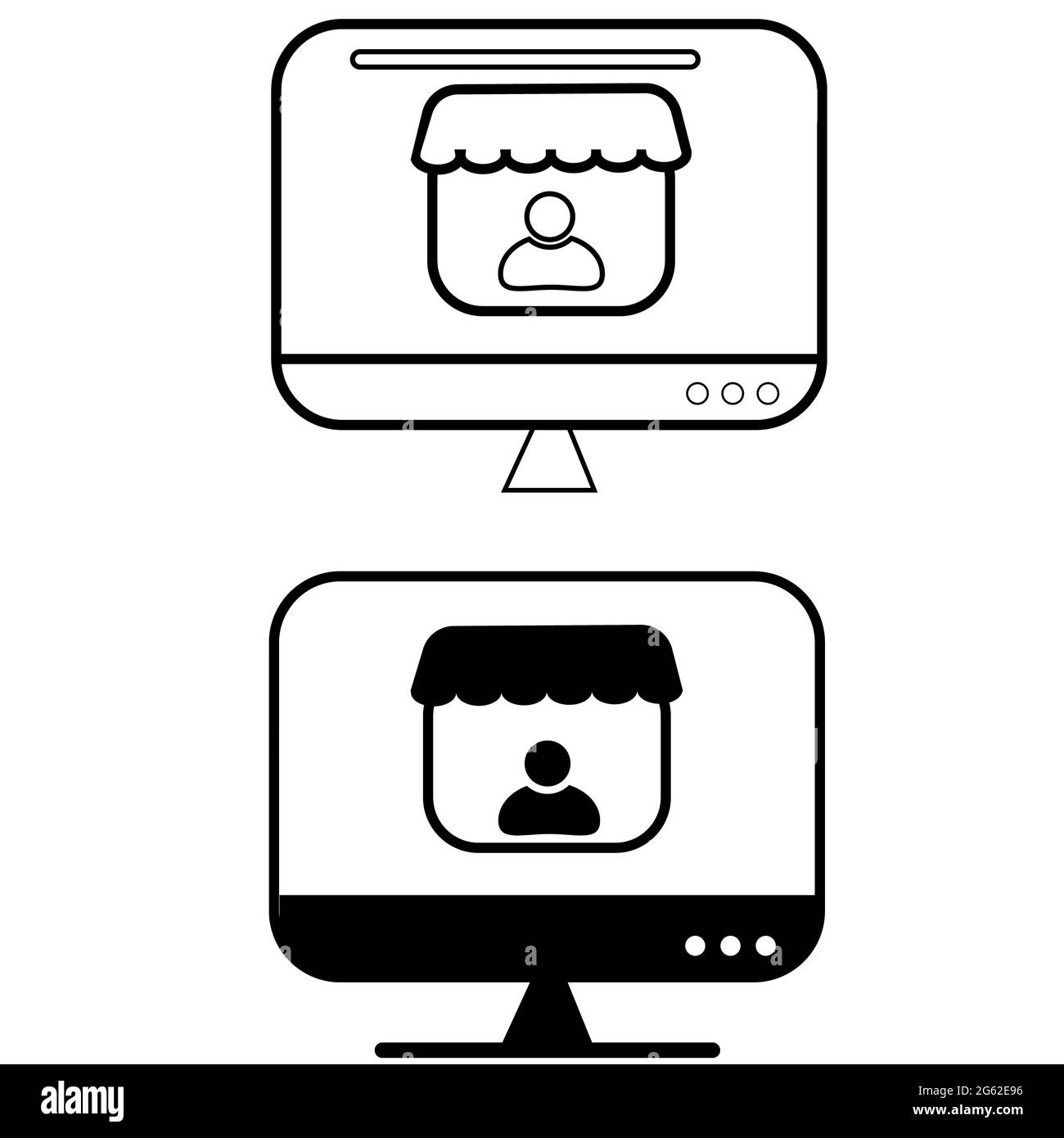 Merchant Black And White Icon