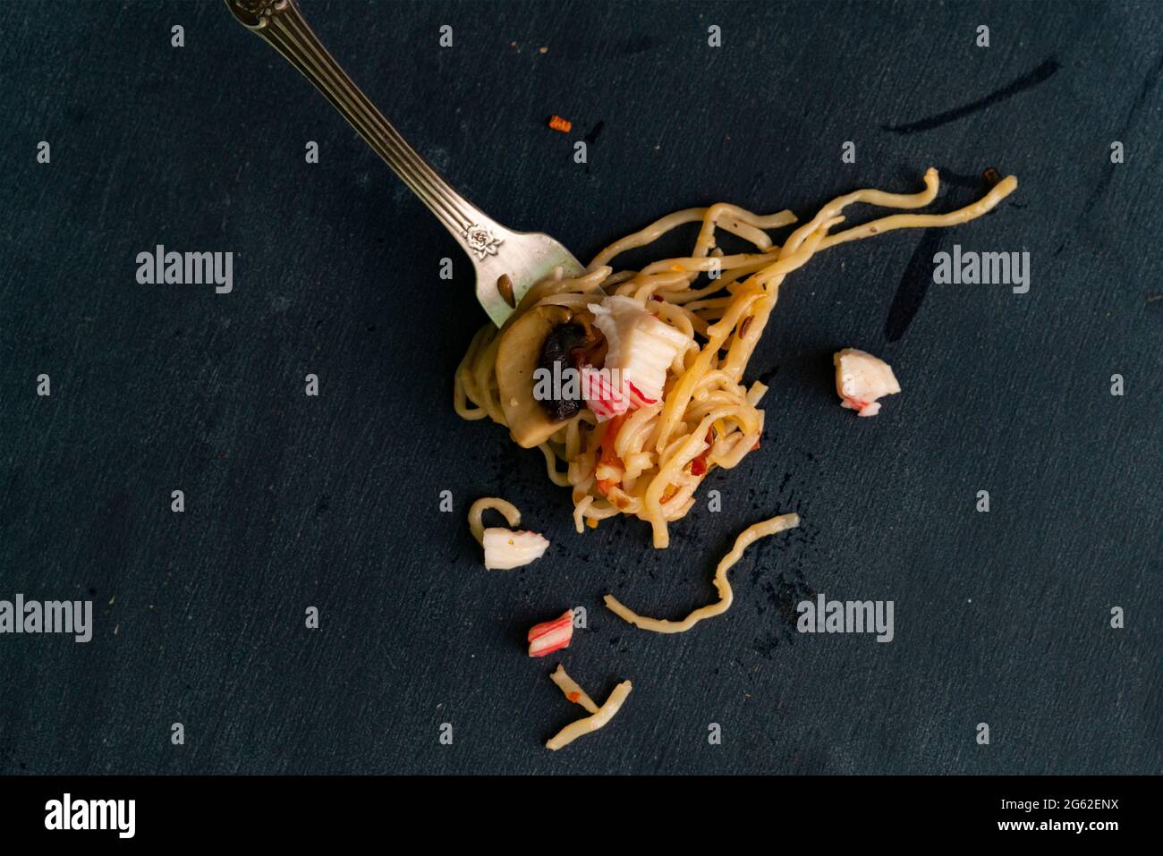 Rolled pasta on a fork hi-res stock photography and images - Alamy