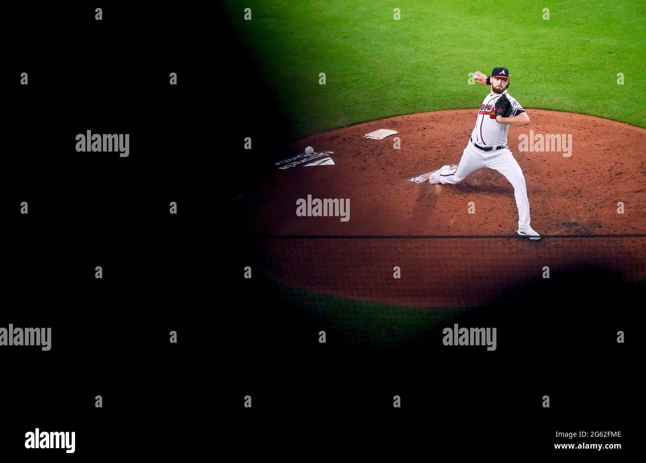 Atlanta, GA, USA. 01st July, 2021. Atlanta Braves pitcher Ian Anderson ...