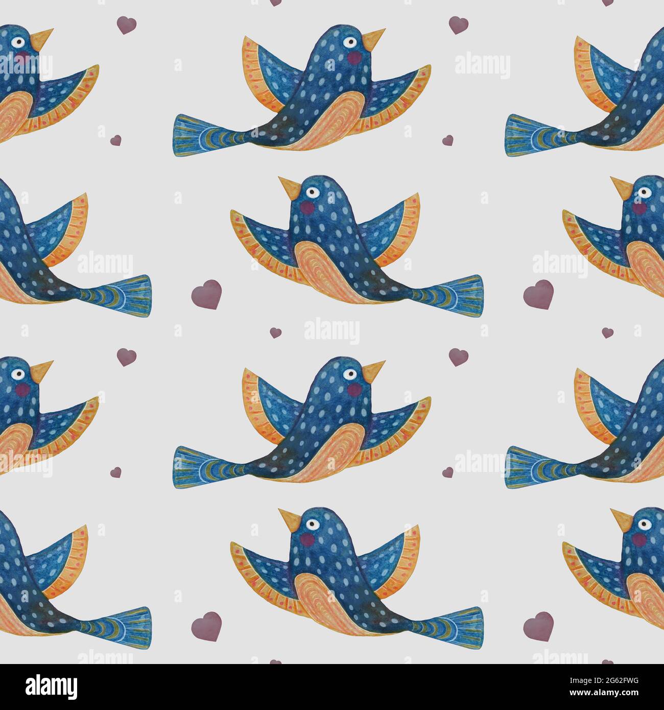 Flying Blue Bird Drawing