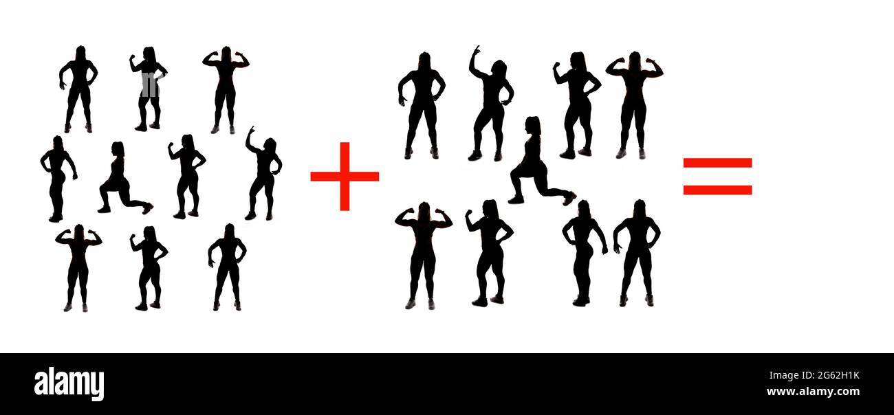 Simple mathematical computation with objects and people; arithmetic ...