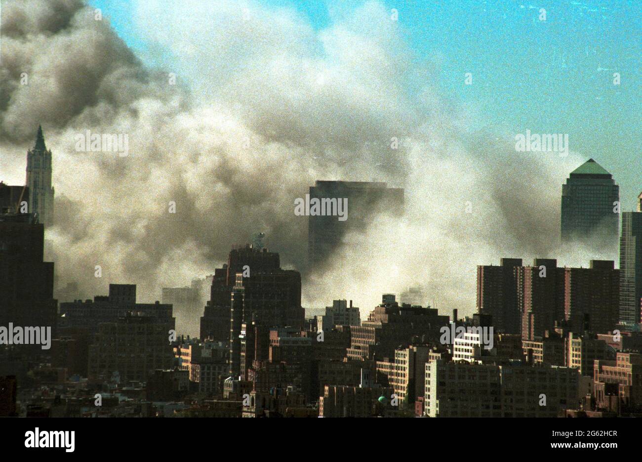The South Tower collapsed at the World Trade Center terrorist attacks ...