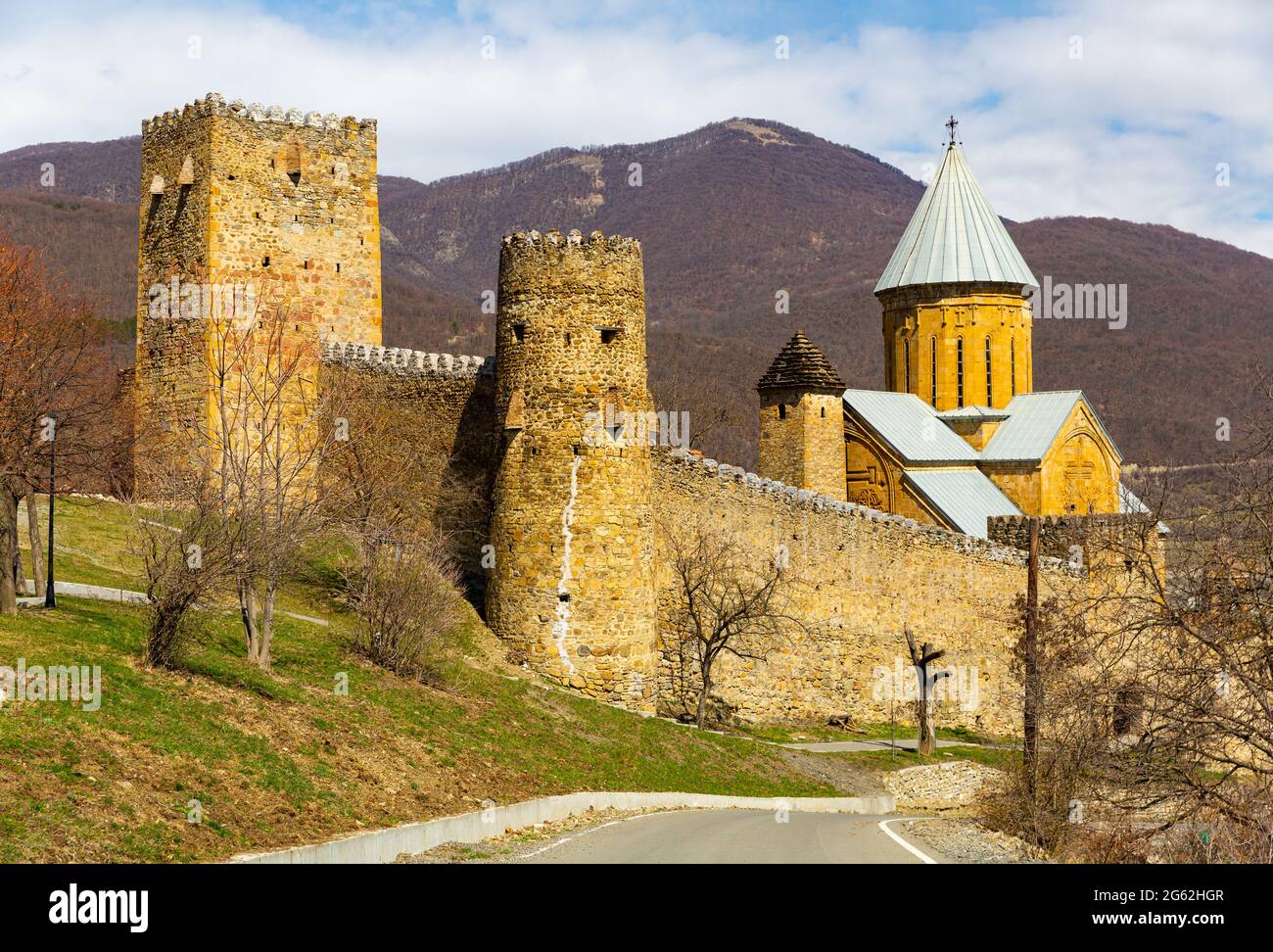 Picturesque view of Ananuri castle at Georgia Stock Photo - Alamy