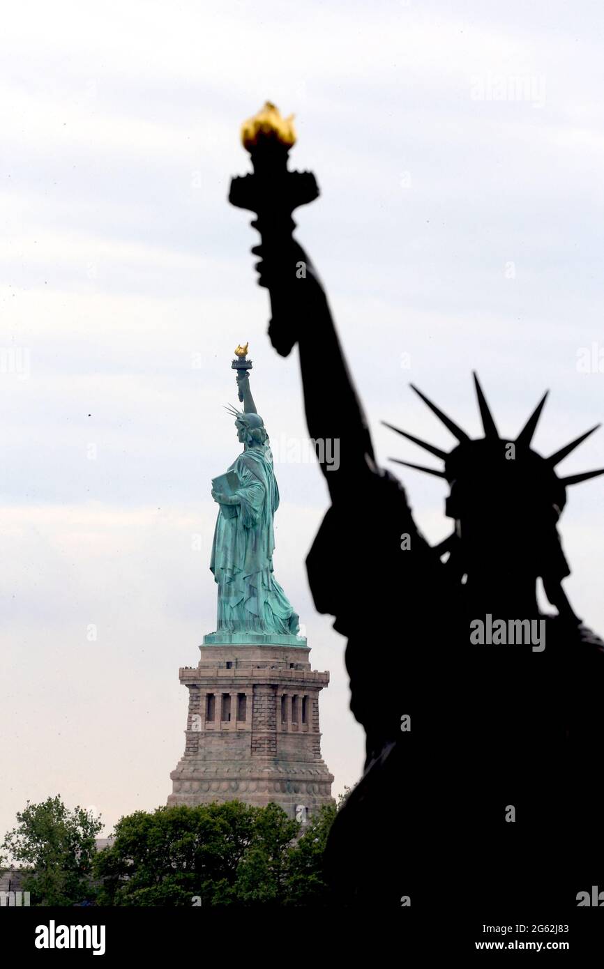New York City, United States. 01st July, 2021. Lady Liberty's "Little ...