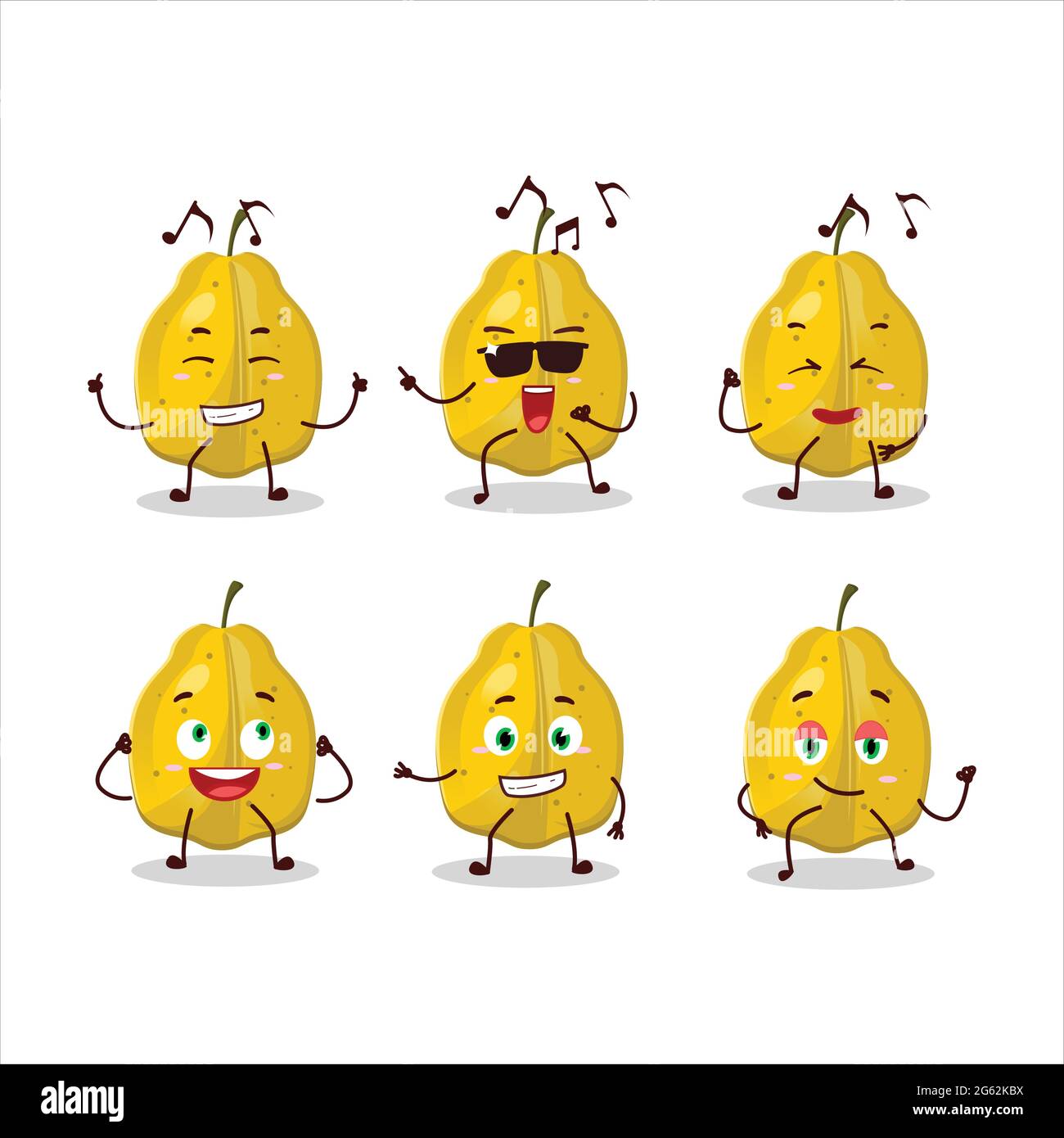 An image of quince dancer cartoon character enjoying the music. Vector ...