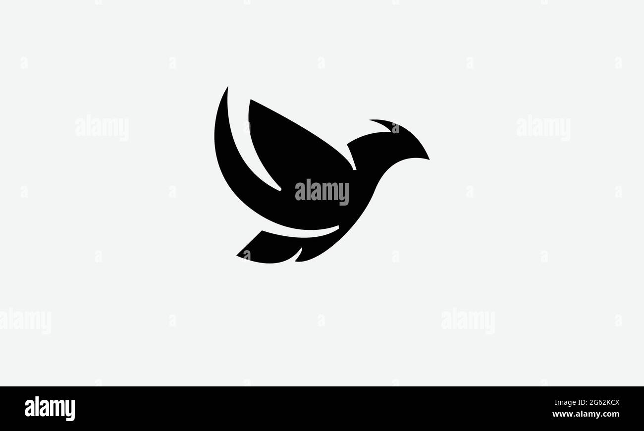 Single bird silhouette flying Stock Vector Images - Alamy