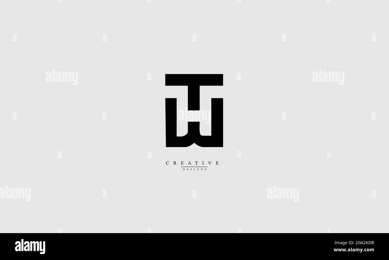 Alphabet letters Initials Monogram logo TH HT T H Stock Vector Image ...