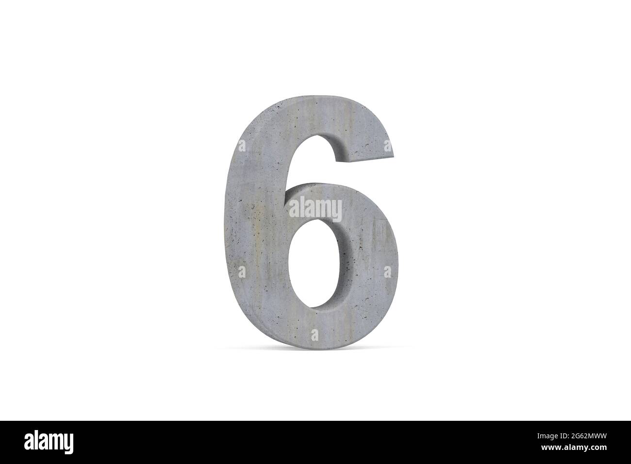 Concrete digits - three dimensional numbers on white background - 3d ...
