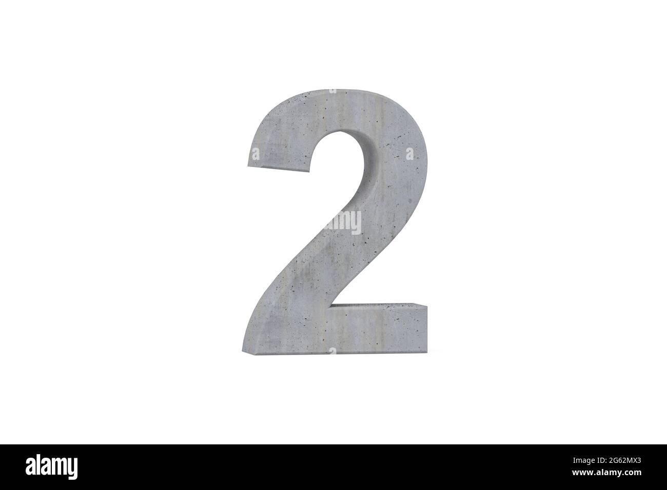 Concrete digits - three dimensional numbers on white background - 3d ...